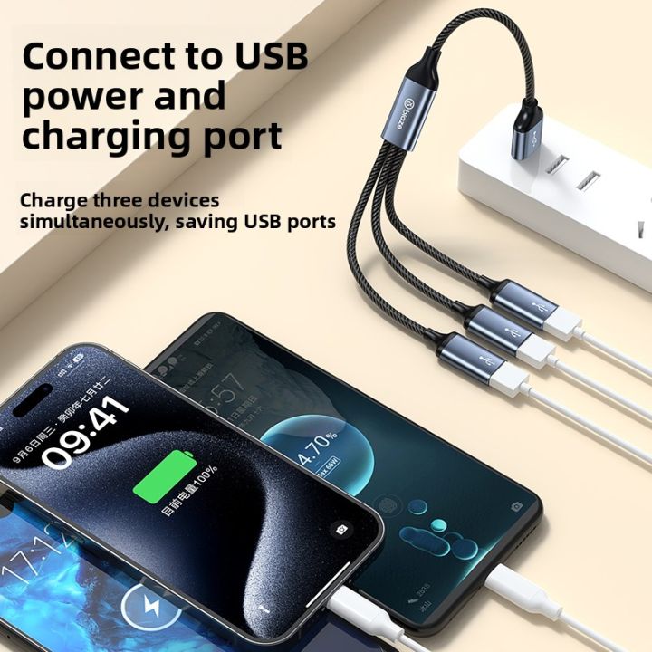 USB Hub with 3 Type-C Ports for Notebook and USB Drive | Lazada