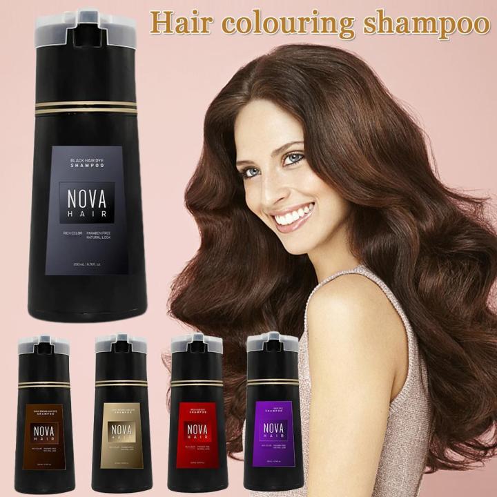 Nova Hair Dye Shampoo, Nova Hair Instant Dye Shampoo,Hair Dye Coloring ...