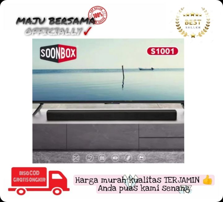 MB - Wireless Speaker SOONBOX S1001 Full Bass Wireless V5.1 / Speaker Soundbar Bluetooth Keren ...