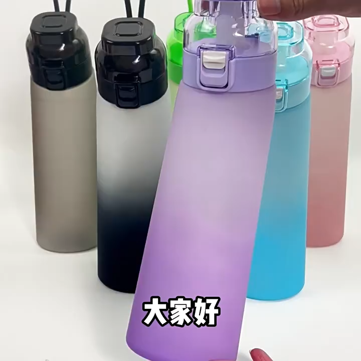 Flavored Water Bottle with 7 Flavour Pods Air Water Up Bottle Frosted ...