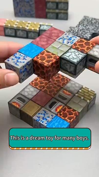 【Fast delivery】Minecraft Magnetic Building Blocks Children Educational ...