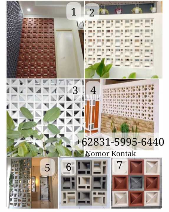 Roster lubang angin loster beton hiasan dinding anti tampias dekorasi ...