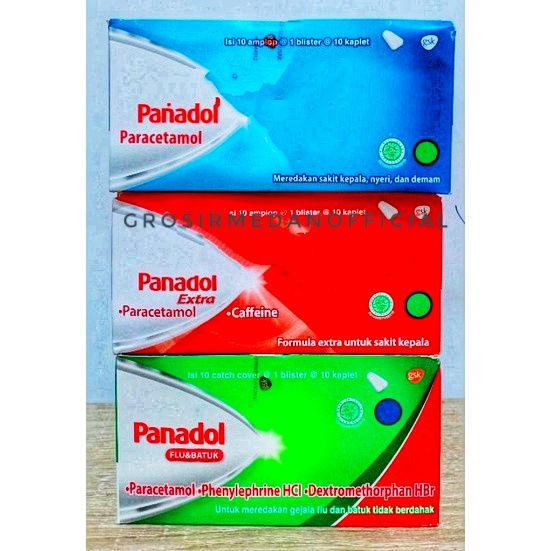 PANADOL TABLET - HIJAU MERAH BIRU | Lazada Indonesia