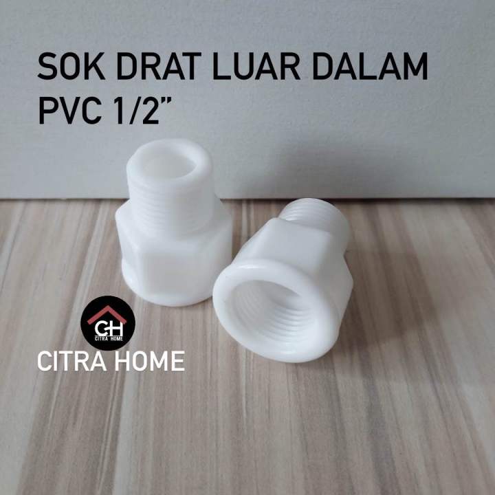 Sok Drat Luar Dalam PVC 1/2 inch | Lazada Indonesia