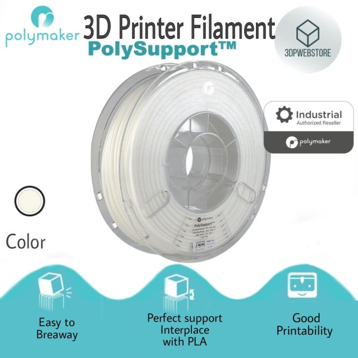 Polymaker Polysupport Pearl White (1.75mm)Break Away 3D Printer Filament | Lazada PH