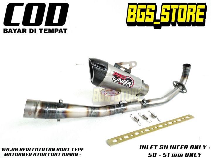 Knalpot racing proliner buat Jupiter Z / Jupiter Z1 / Vega R / Vega ZR / Vega force / kripton ...