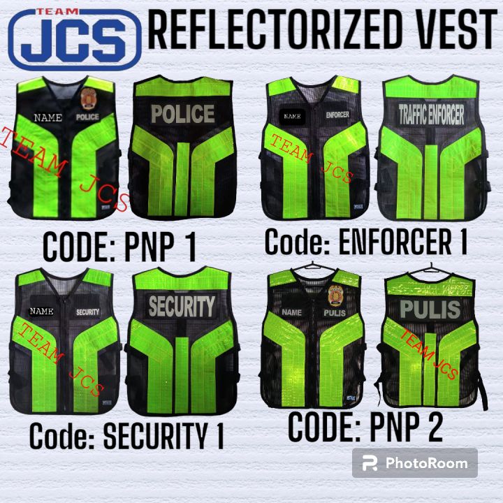 Traffic Enforcer Security Guard and Uniform Vest Reflectorized | Lazada PH