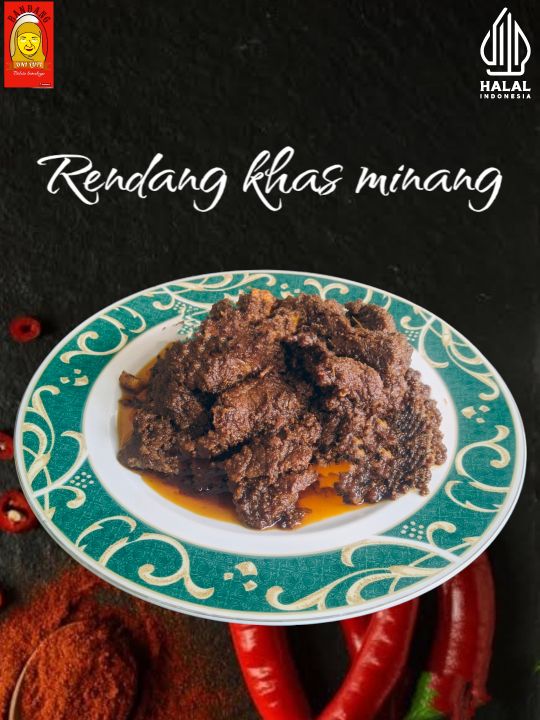 250 Gr Rendang Daging Sapi Khas Minang Rendang Uni Luti Lazada