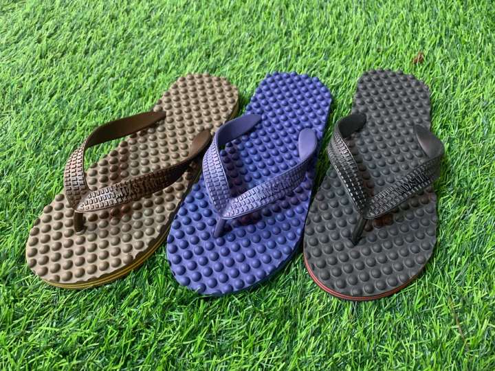รองเท้าหูหนีบ มิกซ์สตาร์ (Mixstar slipper) ปุ่มนวด ตุ่มนวดเท้า | Lazada ...