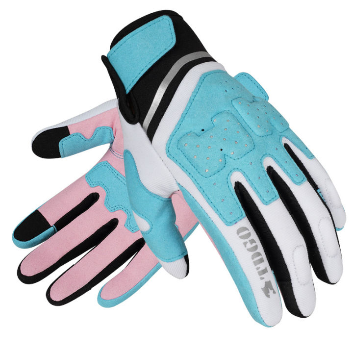 motorcycle gloves, off-road, downhill mountain bike, DH MX MTB riding gloves, outdoor double ...