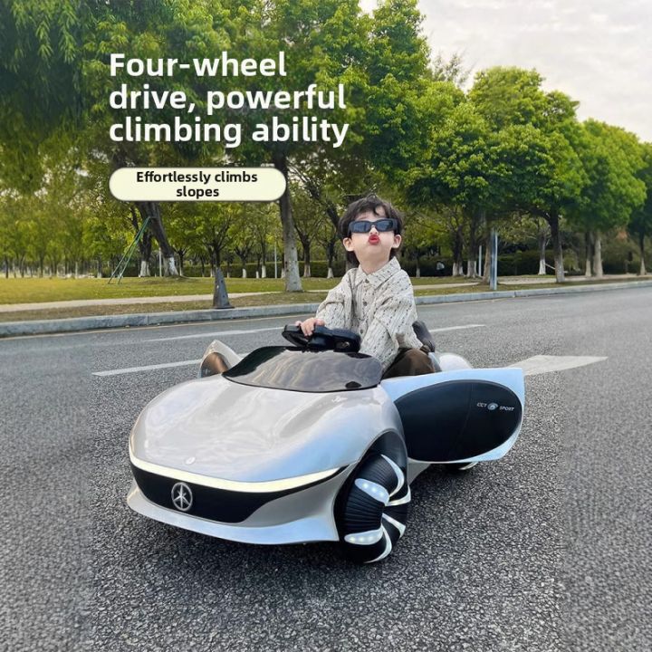 4WD Remote-Controlled Ride-On Toy Car with Bluetooth Music | Lazada PH