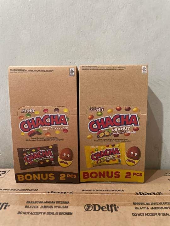 CHACHA MILK CHOCOLATE AND PEANUT CHOCOLATE ISI 20 + 2 PCS | Lazada ...
