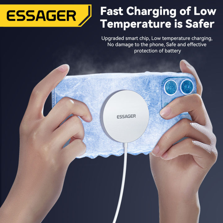Essager 15W Magnetic Qi Wireless Chargers Fast Charging for iPhone 14 ...