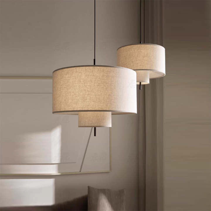 Nordic Modern Simple Restaurant Living Room Chandelier B&B Hotel Linen ...