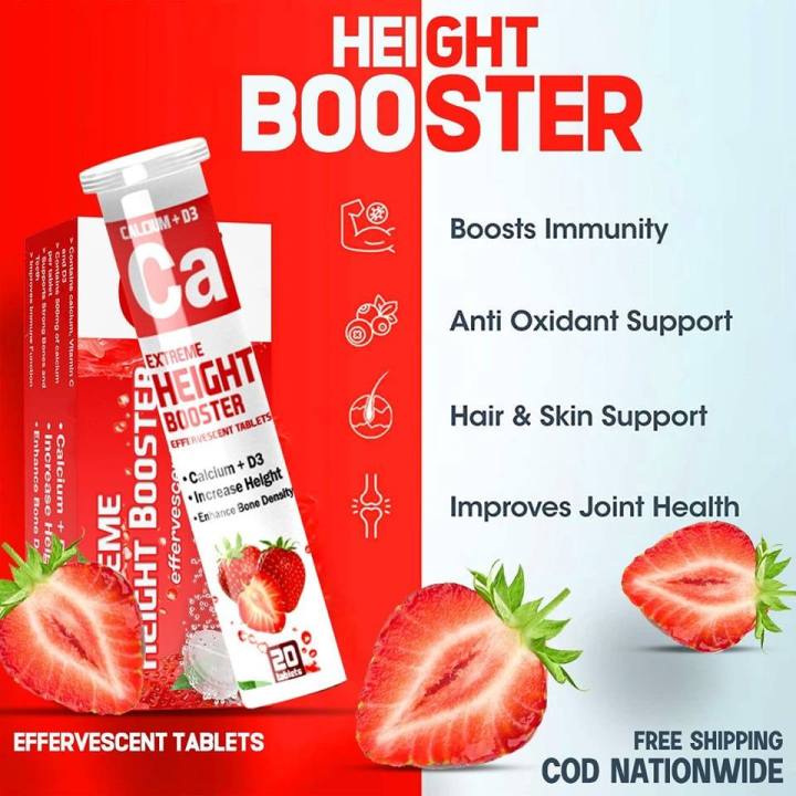 Original and Authentic Height Booster- 20 Effervescent | Lazada PH