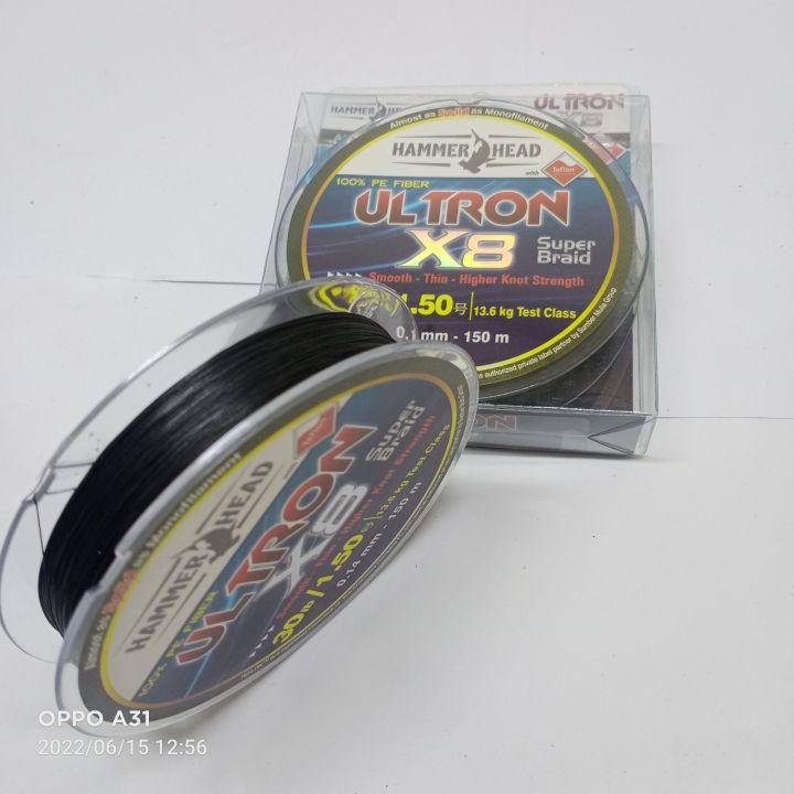 senar pe hammerhead ultron warna hitam 150m | Lazada Indonesia