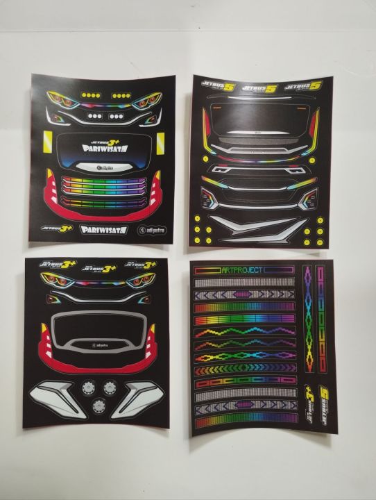 Stiker bus stiker lampu miniatur bus jb3 RBG dan jb5 RBG | Lazada Indonesia