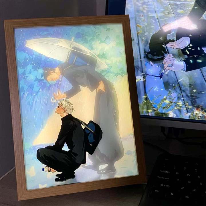 Anime Themed Light up Artwork Mirror Gift for Classmates Birthday ...