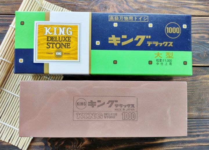 King Deluxe Stone 1000 Grit หินลับมีดญี่ปุ่น หินลับมีด ลับมีดเซฟ ลับมีด ...