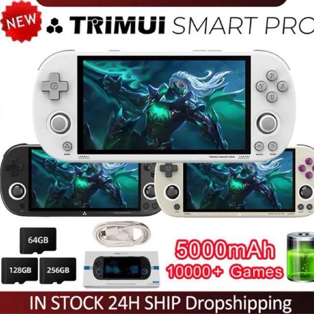 Trimui Smart Pro Portable Handheld Game Console 4.96inch IPS Smart ...