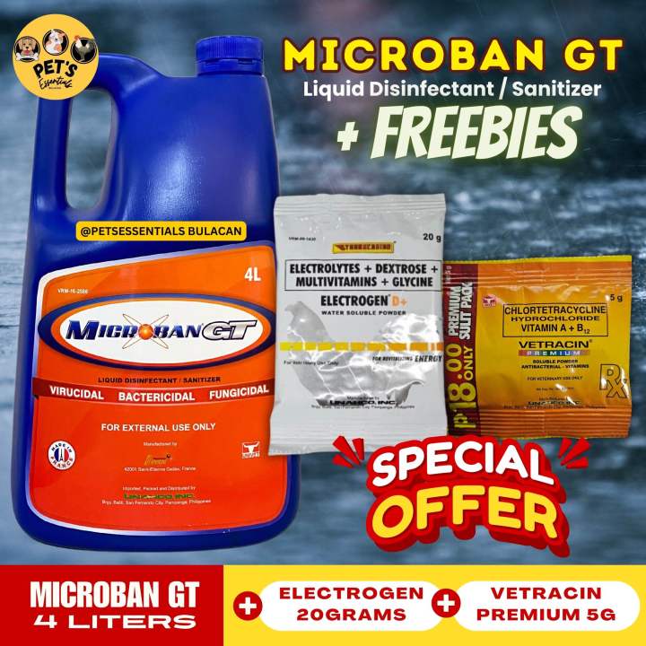 Microban GT GALLON (4 Liters) Liquid Disinfectant | Lazada PH