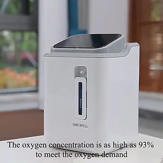Portable Oxygen Concentrator with LED Touch Screen & Voice Guidance - 1 ...