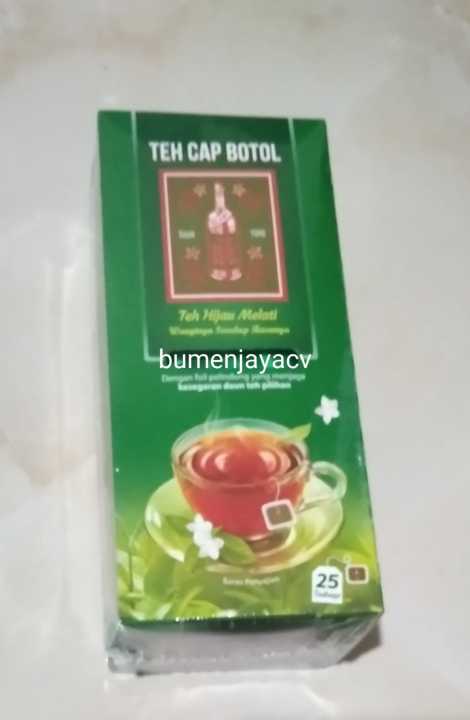 Teh cap botol teh melati hijau kualitas super bagus isi 25 teh celup ...