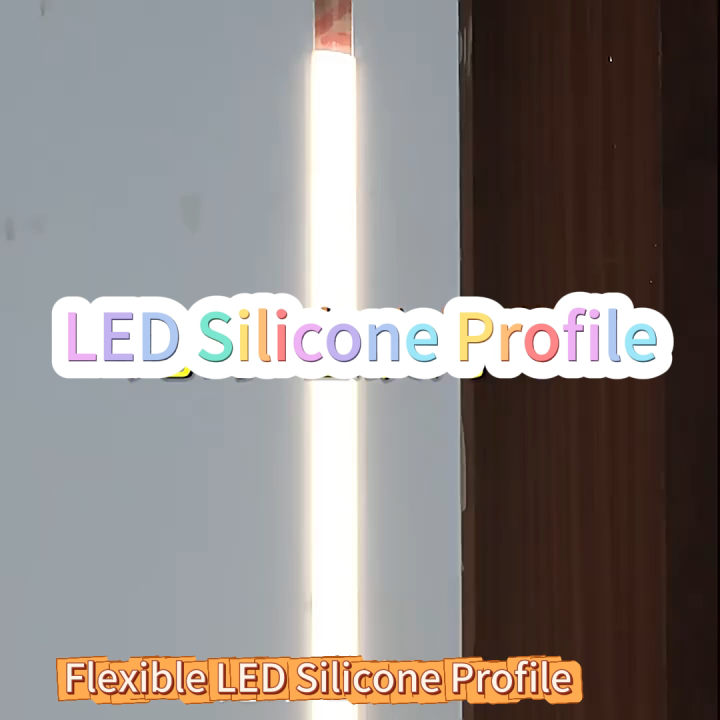 10Meters Flexible silicone linear led channel embedded light strip ...