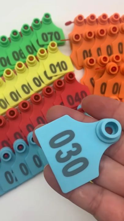 20Pcs Pig ear tag set Numbered 001-020 Animal identification ear tags ...