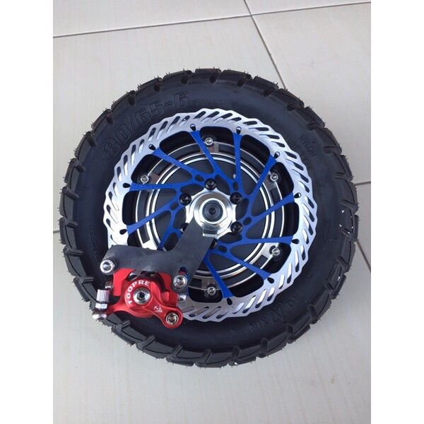 ล้อพร้อมยาง Jin Si Chuang 60V3500W ขอบ 6" วัดรวมยาง 10" สำหรับรถสกู๊ตเต ...