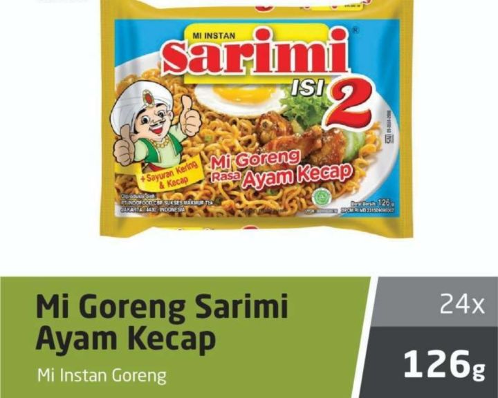 Sarimi isi 2 Mi Goreng Rasa Ayam Kecap 1 dus isi 24 pcs | Lazada Indonesia