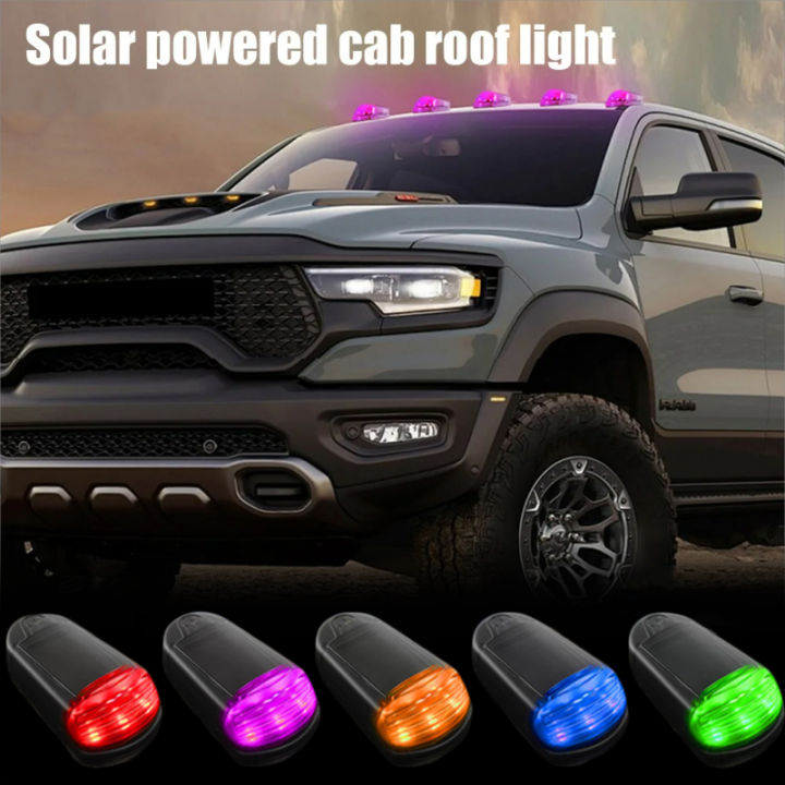 LED Solar Roof Mouse Light Punch-Free 7-Color Automatic switch Wireless ...