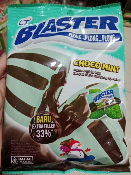 Permen Blaster Choco Mint 1 pak Isi 120gram | Lazada Indonesia