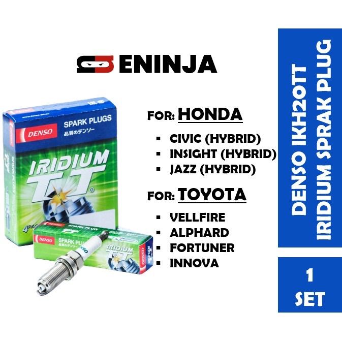 【100% ORIGINAL】DENSO Iridium Power IKH20TT Spark Plug For Honda Civic ...