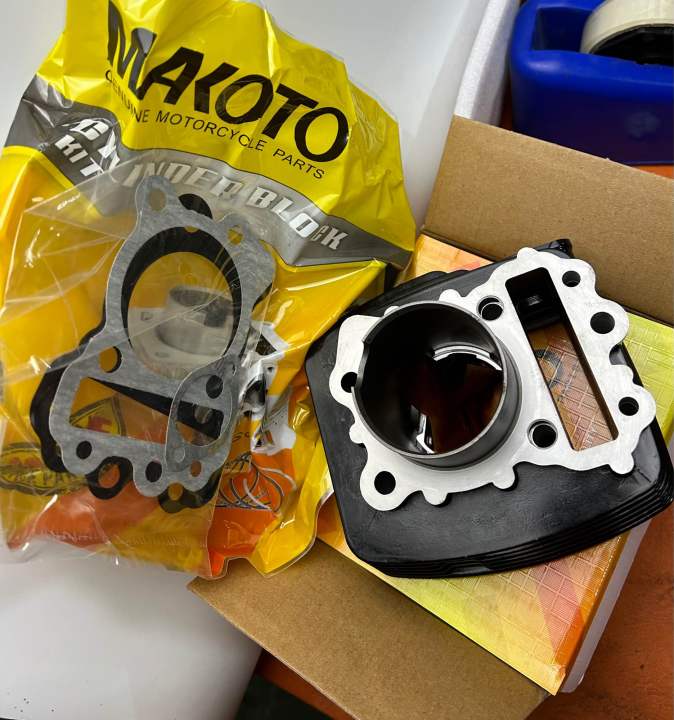 Rouser 135 cylinder block makoto with piston kit & top gasket | Lazada PH