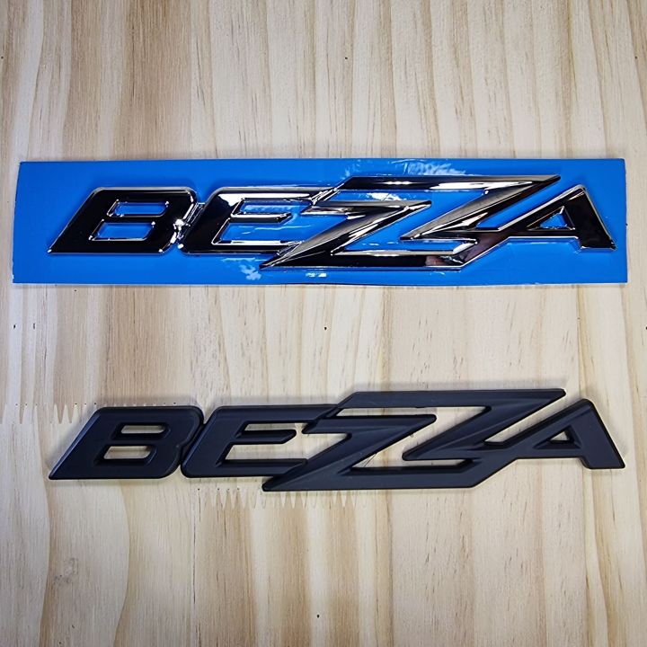 Bezza Matte black Chrome silver Emblem logo Emblem Logo Perodua Bezza ...