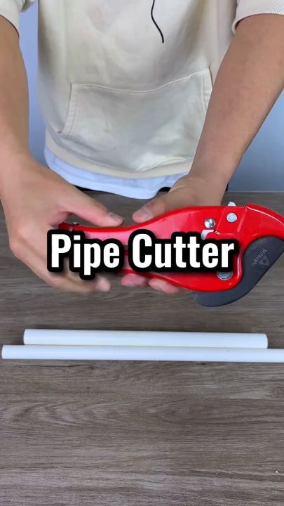PVC Pipe Cutter Ratcheting PPR Tube Cutter with 8/9inch Metal Sharp ...