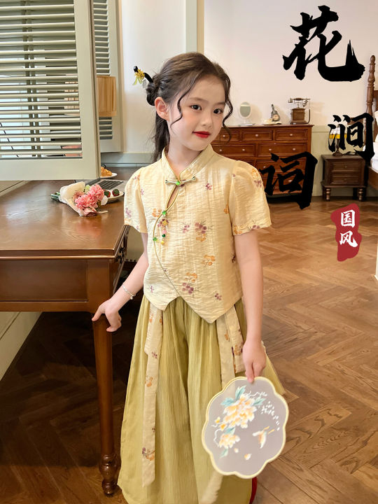 Zhiliao Growth Story ชุดเสื้อผ้าเด็ก ฤดูร้อน สวม หลวม ชุดสองชิ้นสําหรับ ...
