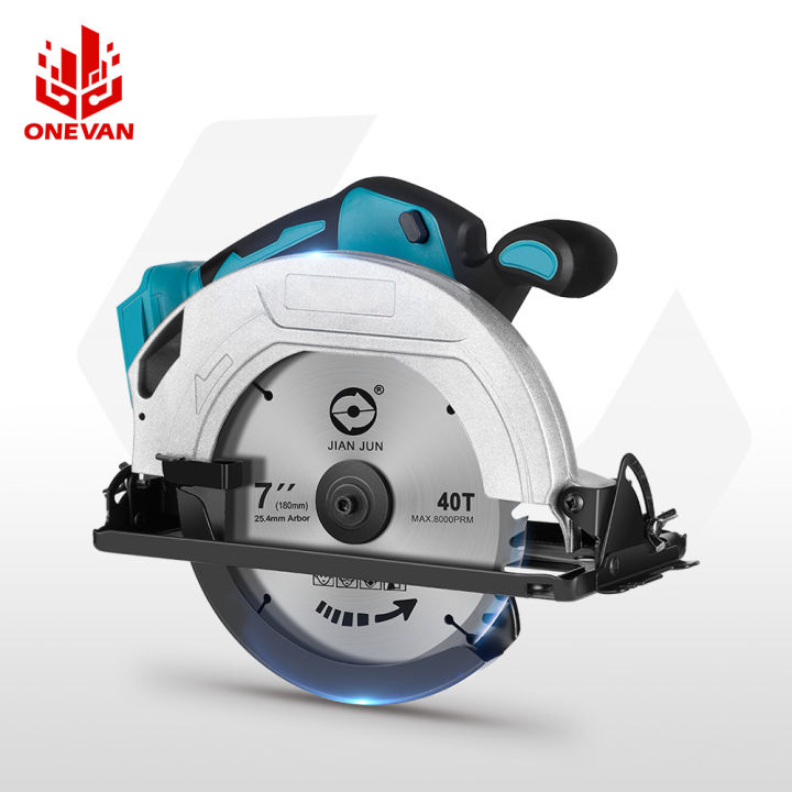 7 Inch Brushless Circular Saw 180mm 10800RPM Cordless Electric Circular ...