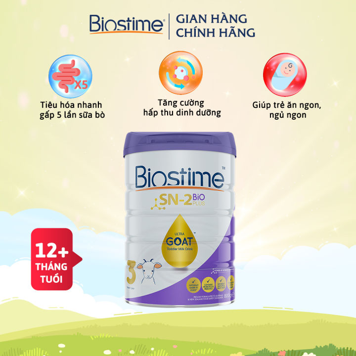 Sữa Dê Biostime Ultra Goat cải thiện tiêu hóa tăng cường hấp thu cho bé ...