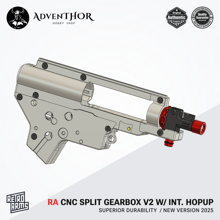 RetroArms CNC Split Gearbox V2 w/ Integrated Hop-Up Chamber ULTRA (8mm ...
