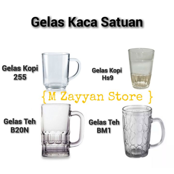 Gelas Kaca satuan - Gelas kopi dan Teh | Lazada Indonesia