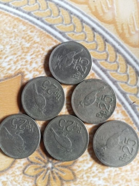 Uang Coin jadul 25 Rupiah / uang mahar/uang kuno | Lazada Indonesia