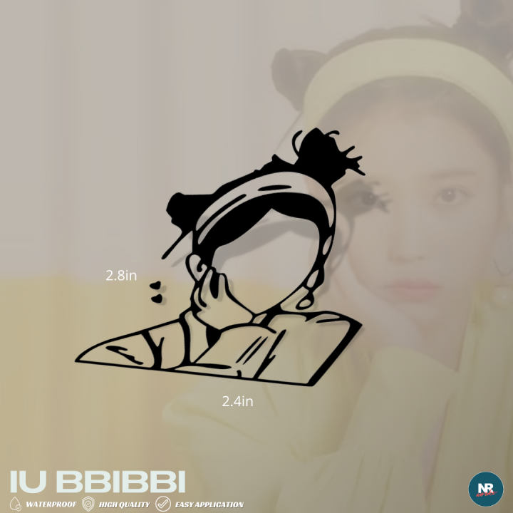 IU Bbibbi Stencil Kpop Vinyl Decal Lee Ji Eun Uaena Sticker | Lazada PH