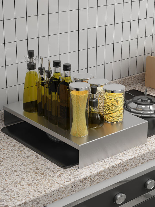 Stainless Steel Kitchen Countertop Storage Rack Gas Stove Cover Board ...