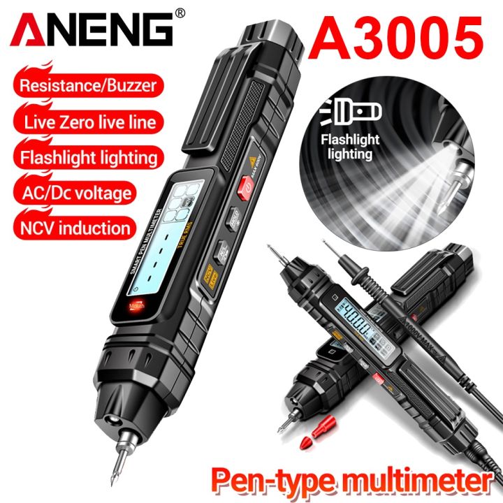 ANENG A3005 Digital Multimeter Pen Type 4000 Counts Professional Meter ...