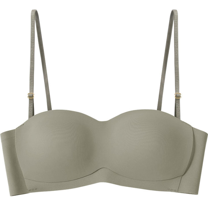 AIMO | Wireless Seamless Thin Women's Bra Invisible Back Strapless Push Up Chest Small ...