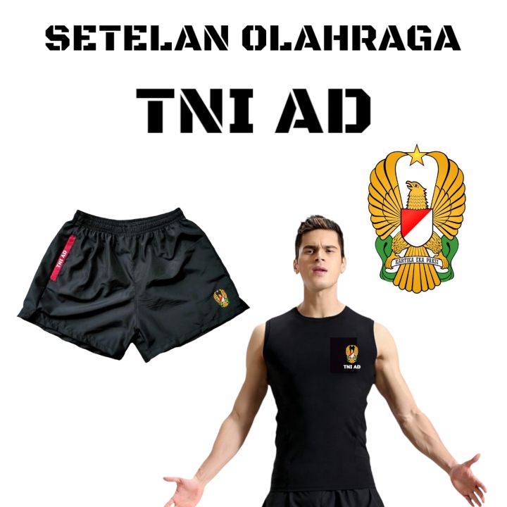 setelan olahraga pria TNI AD / singlet gym pria / celana olahraga pria ... setelan olahraga pria TNI AD / singlet gym pria / celana olahraga pria ...