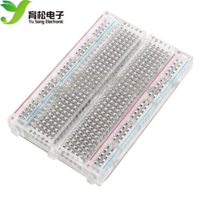 Transparent Mini Small Bread Board 400 Hole Mini Bread Board ...