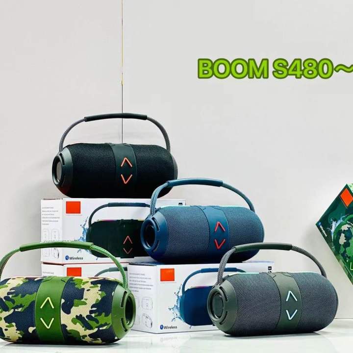 ลำโพงบลูทูธไร้สาย รุ่น Boom S480 เสียงดีเบสแน่น IP65 BT SPEAKER ...